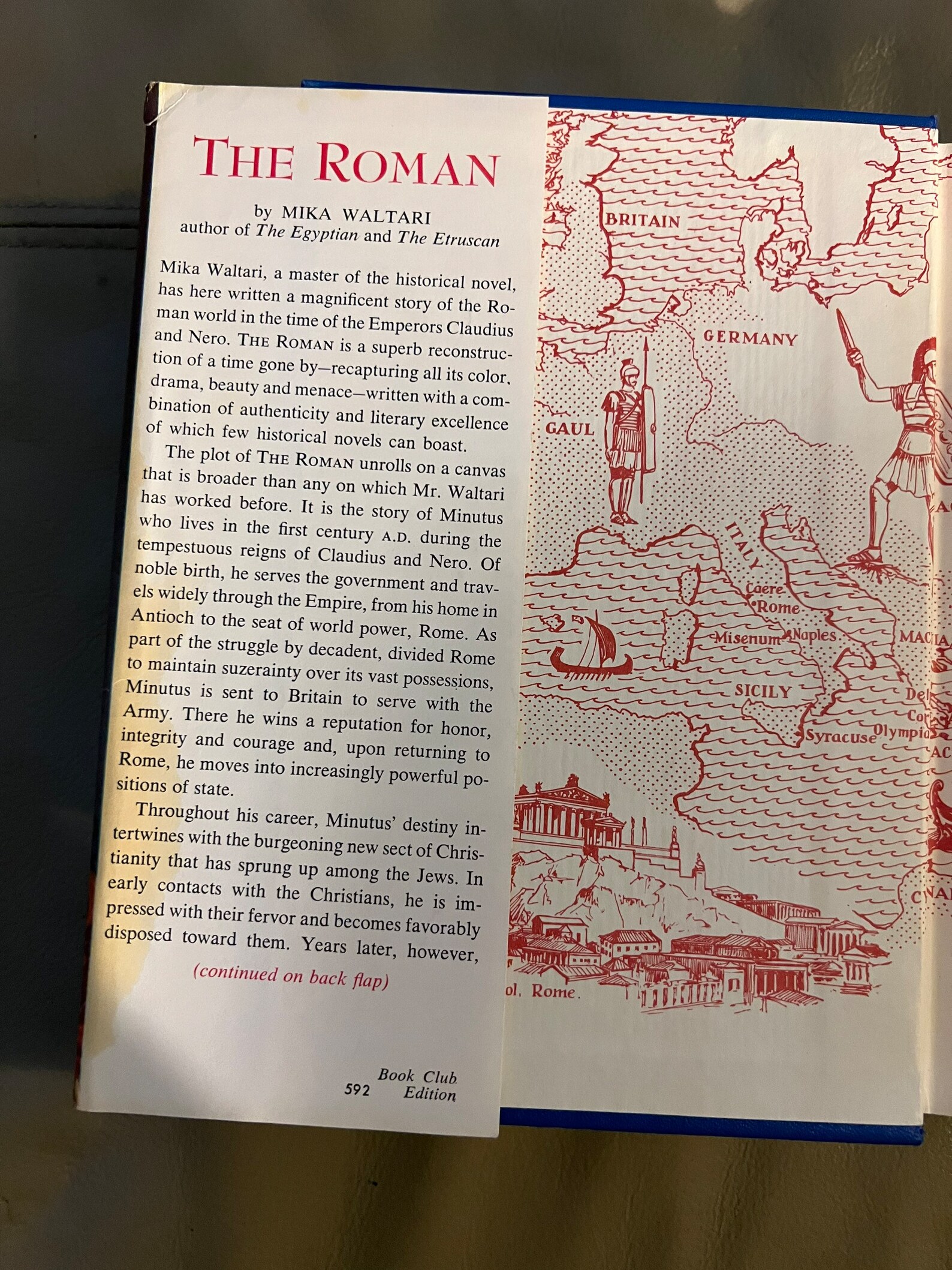 The Roman by Mika Waltari - Bookclub Edition - (copyright 1966) - Etsy