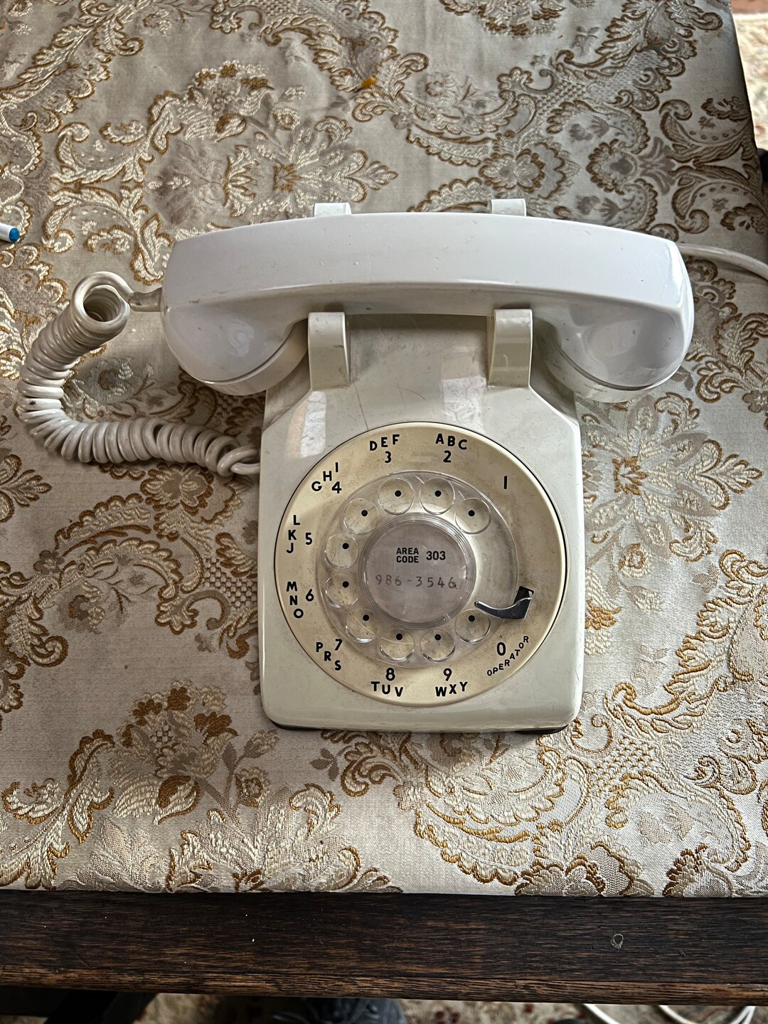 Vintage Dialup Table Telephone With Cord circa 1960 or 70s - Etsy