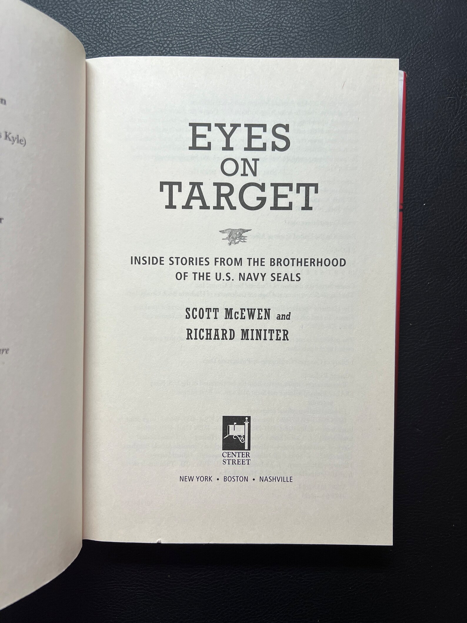 Eyes on Target by Scott Mcewen and Richard Miniter - First Edition ...