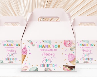 Box With Handle Template Svg Gift Box Wedding Favor Box - Etsy