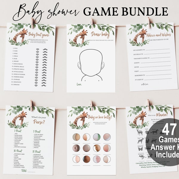 Giraffe Baby Shower - Etsy