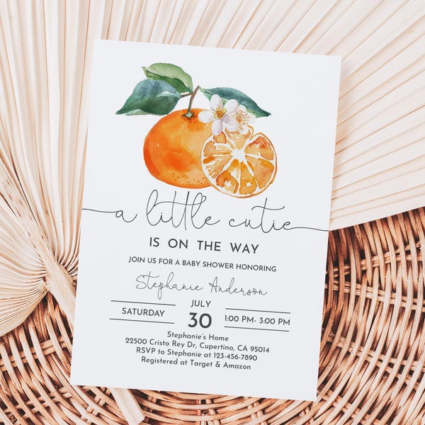 Citrus Garden Baby Shower - Etsy