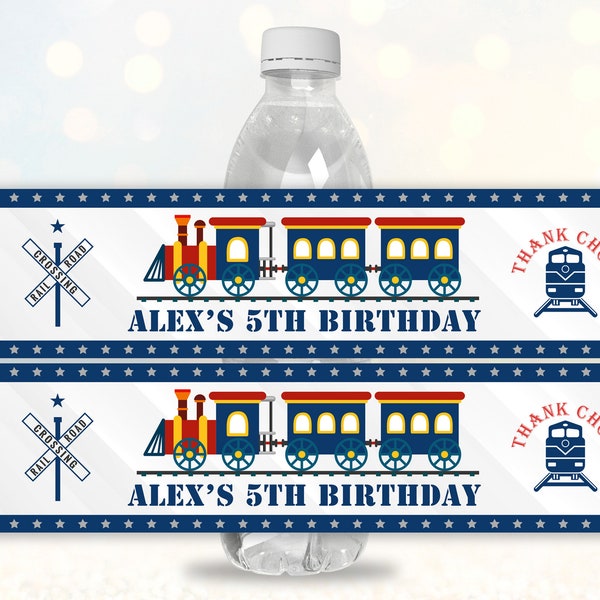 Train Water Bottles - Etsy