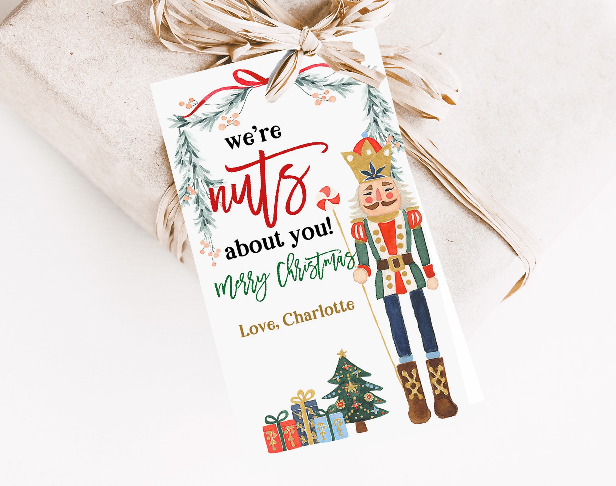 Christmas Nutcracker Gift Tags: Holiday Classroom Labels (editable PDF ...