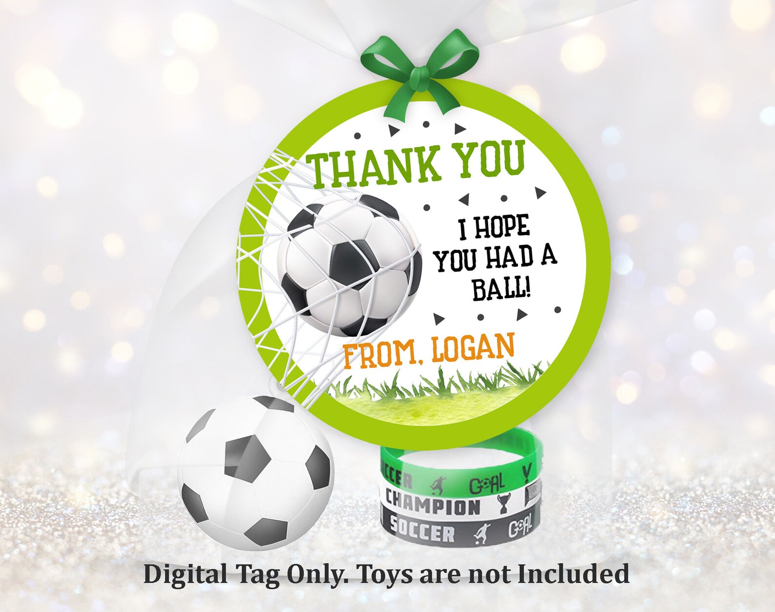 Soccer Birthday Favor Label Thank You Tag Soccer Party Favor - Etsy