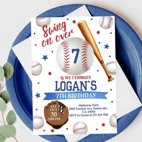 Baseball Invitation - Etsy