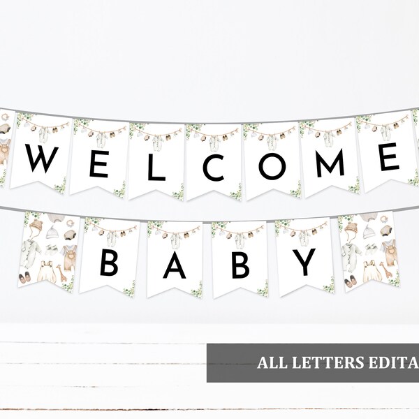 Boho Baby Shower Banners - Etsy