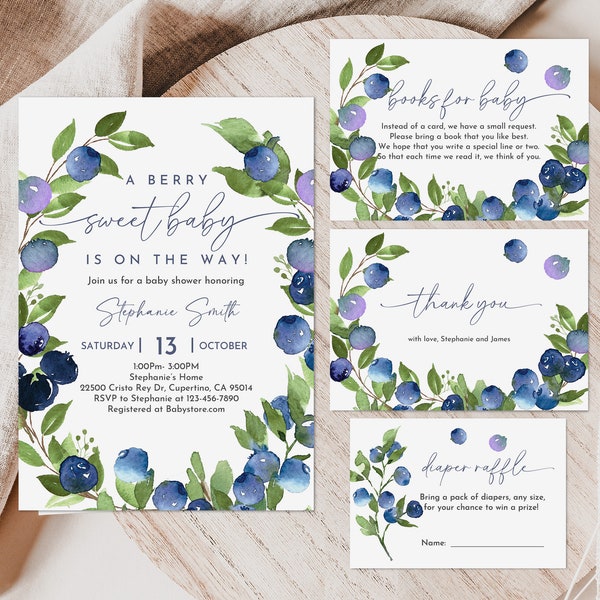 A Berry Sweet Baby is on the Way - Etsy