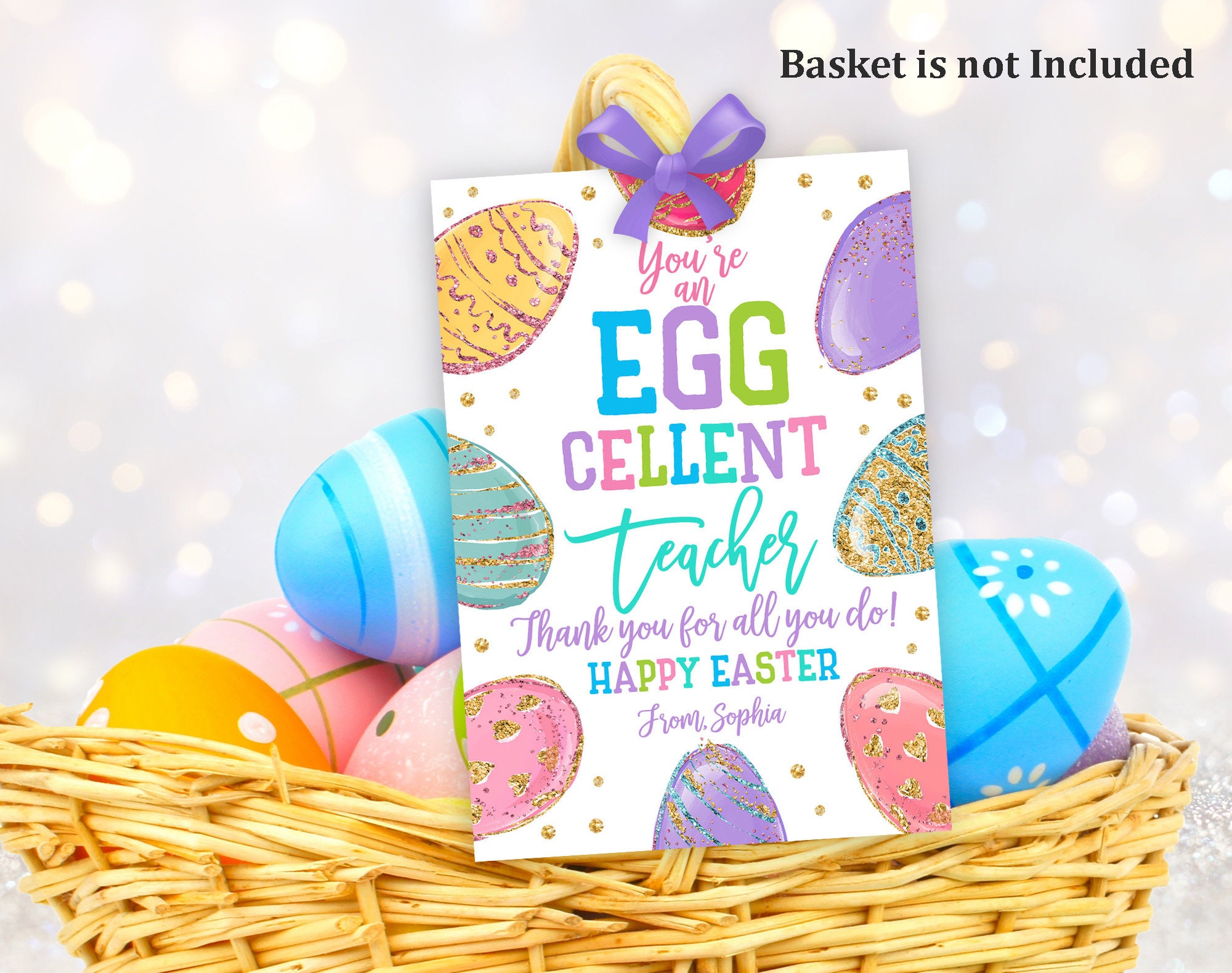 You Are Eggcellent Teacher Appreciation Tag Thank You Tag - Etsy