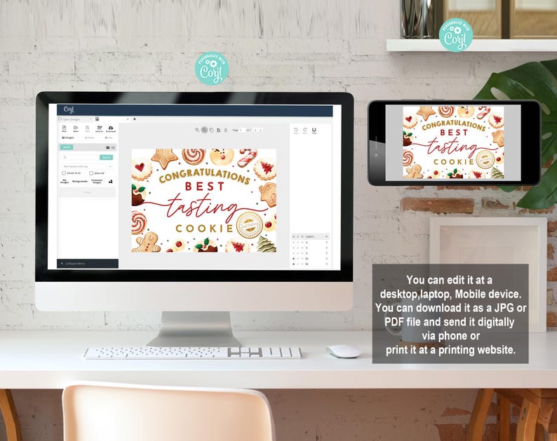 Cookie Award Certificates - Editable Voting Cards for Cookie Swaps ...