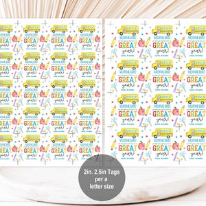 Back to School Gift Tag: Editable Apple Teacher Classroom PDF Bst67 - Etsy