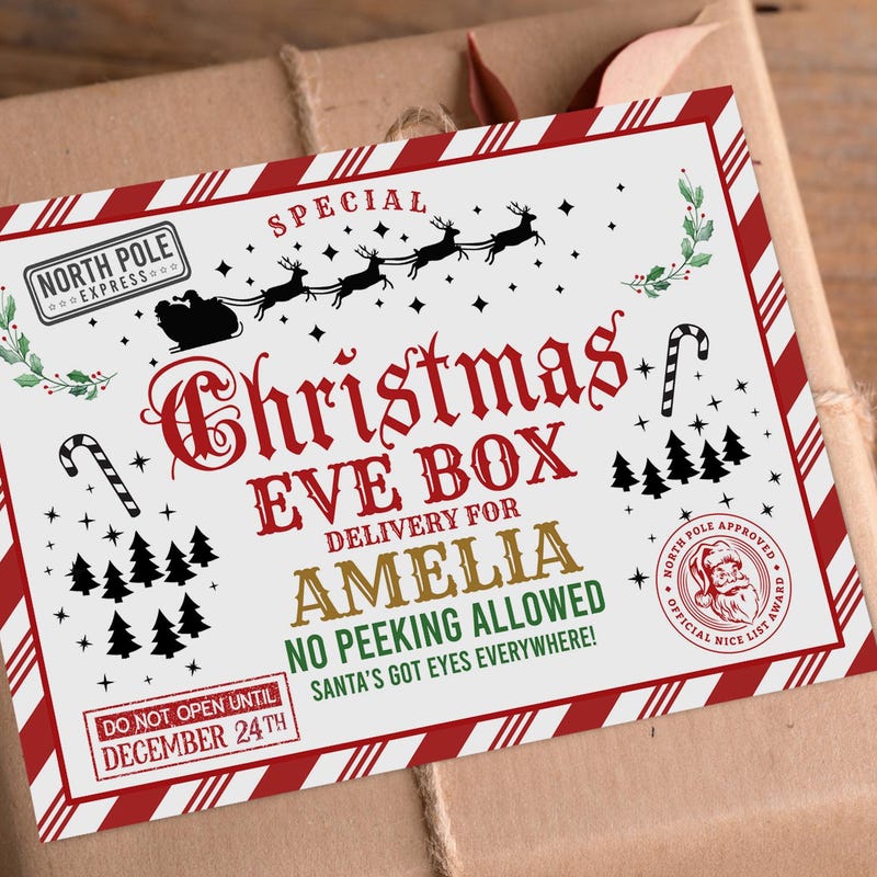 Christmas Eve Box - Etsy