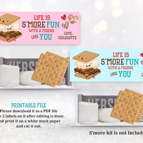 Smores Valentine - Etsy