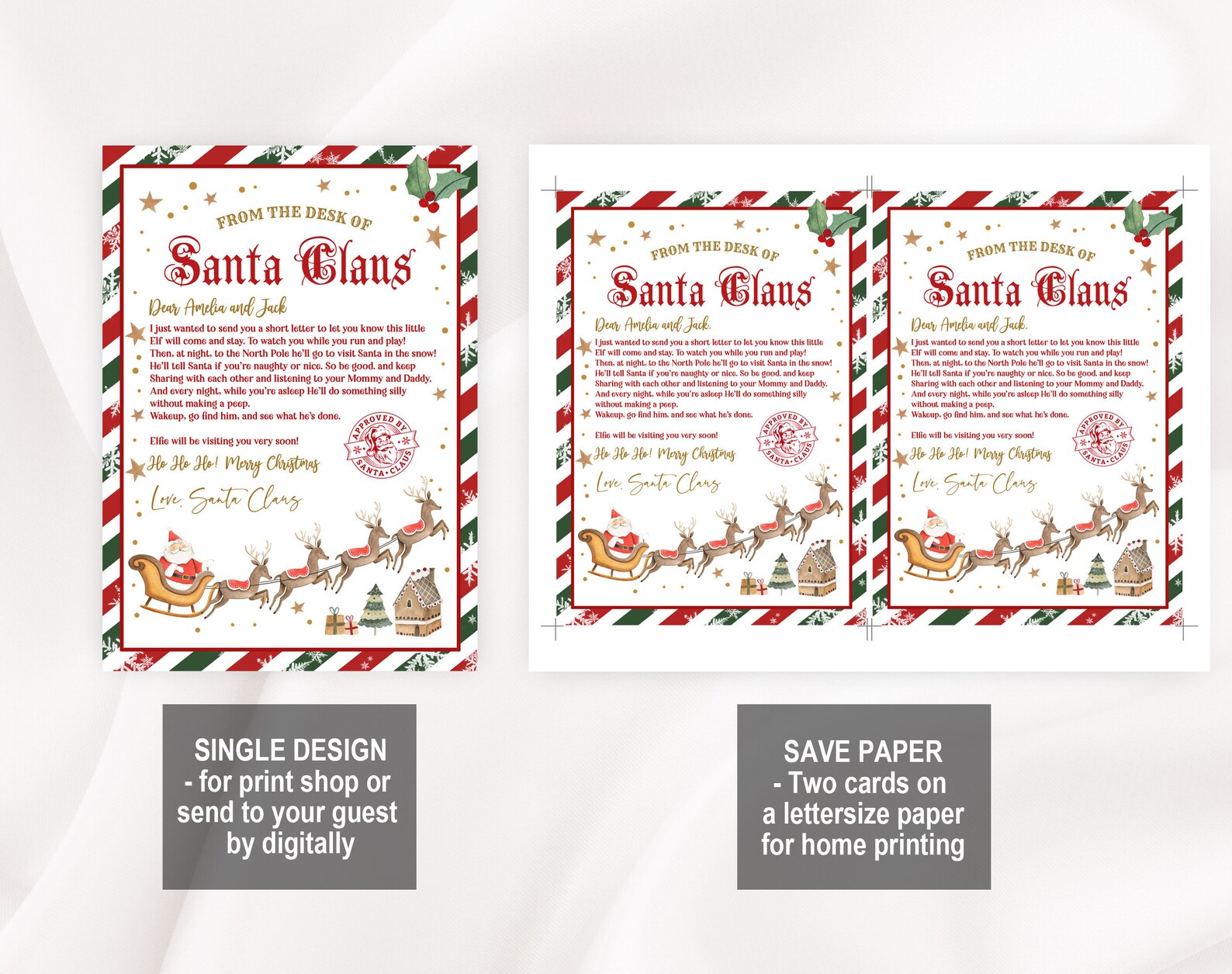 First Time Elf Arrival Letter From Santa Return Letter - Etsy Canada