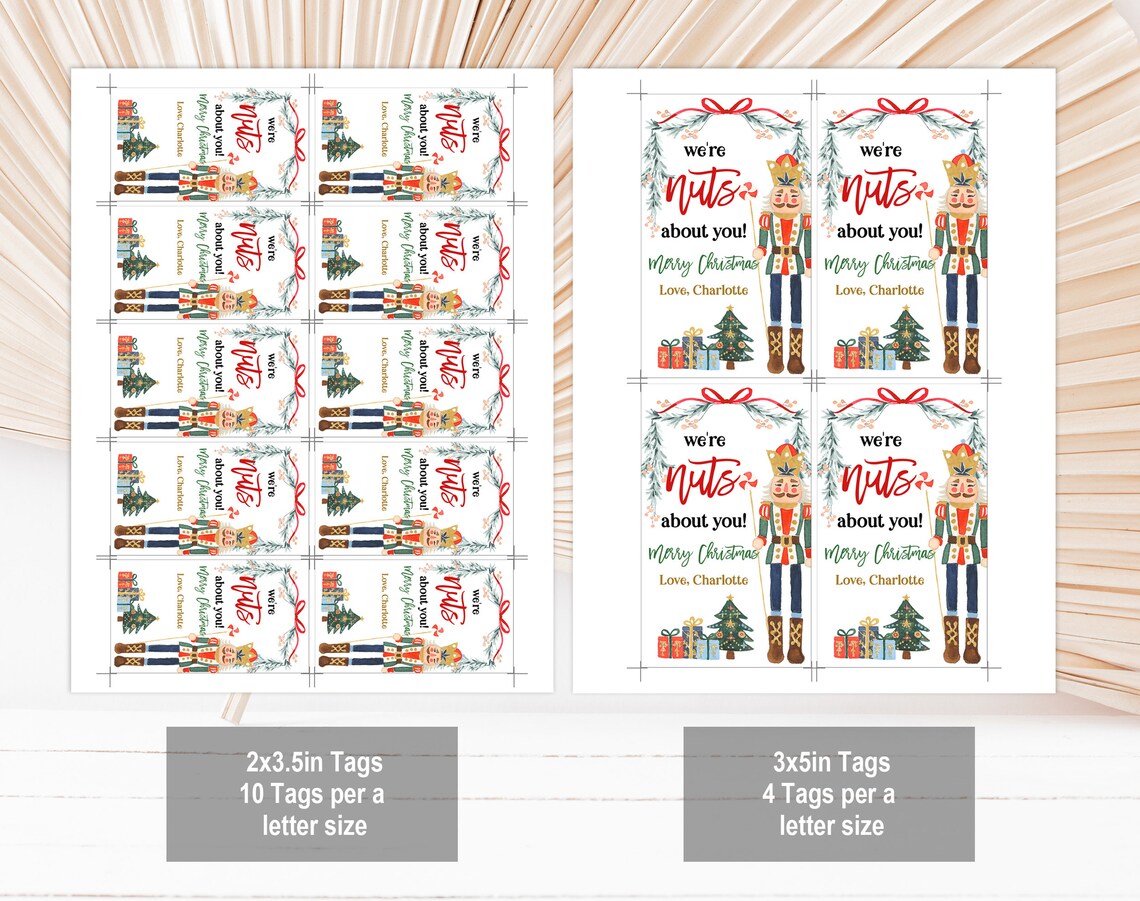 Christmas Nutcracker Gift Tags: Holiday Classroom Labels (editable PDF ...