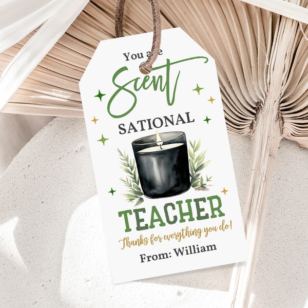 Candle Favor Tags - Etsy