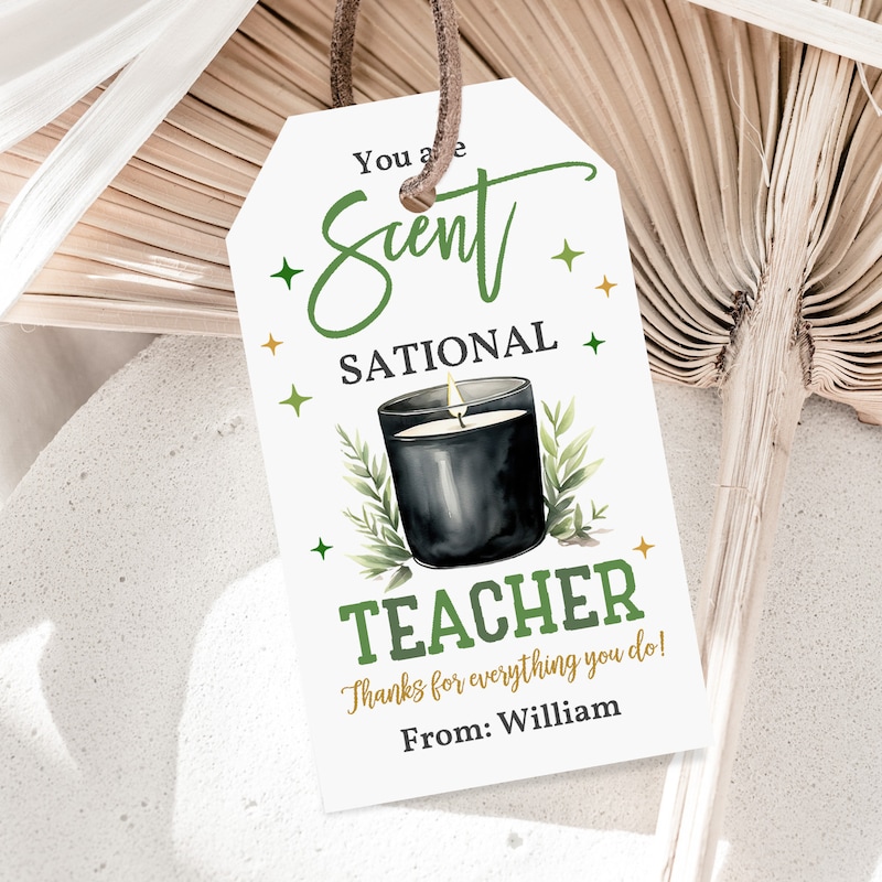 Candle Favor Tags - Etsy