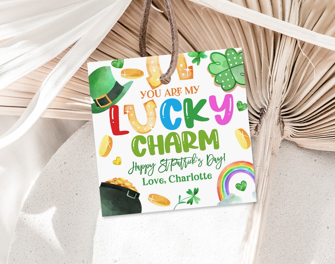St. Patrick's Day Gift Tags: Green and Gold - Editable Classroom Labels ...