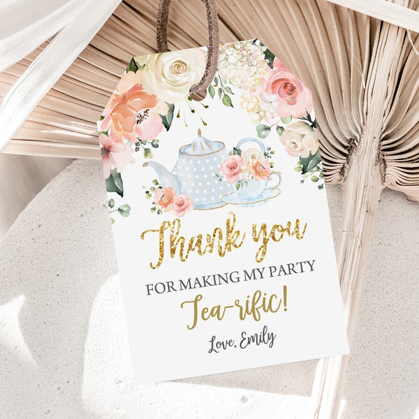 Tea Party Favor Tags - Etsy