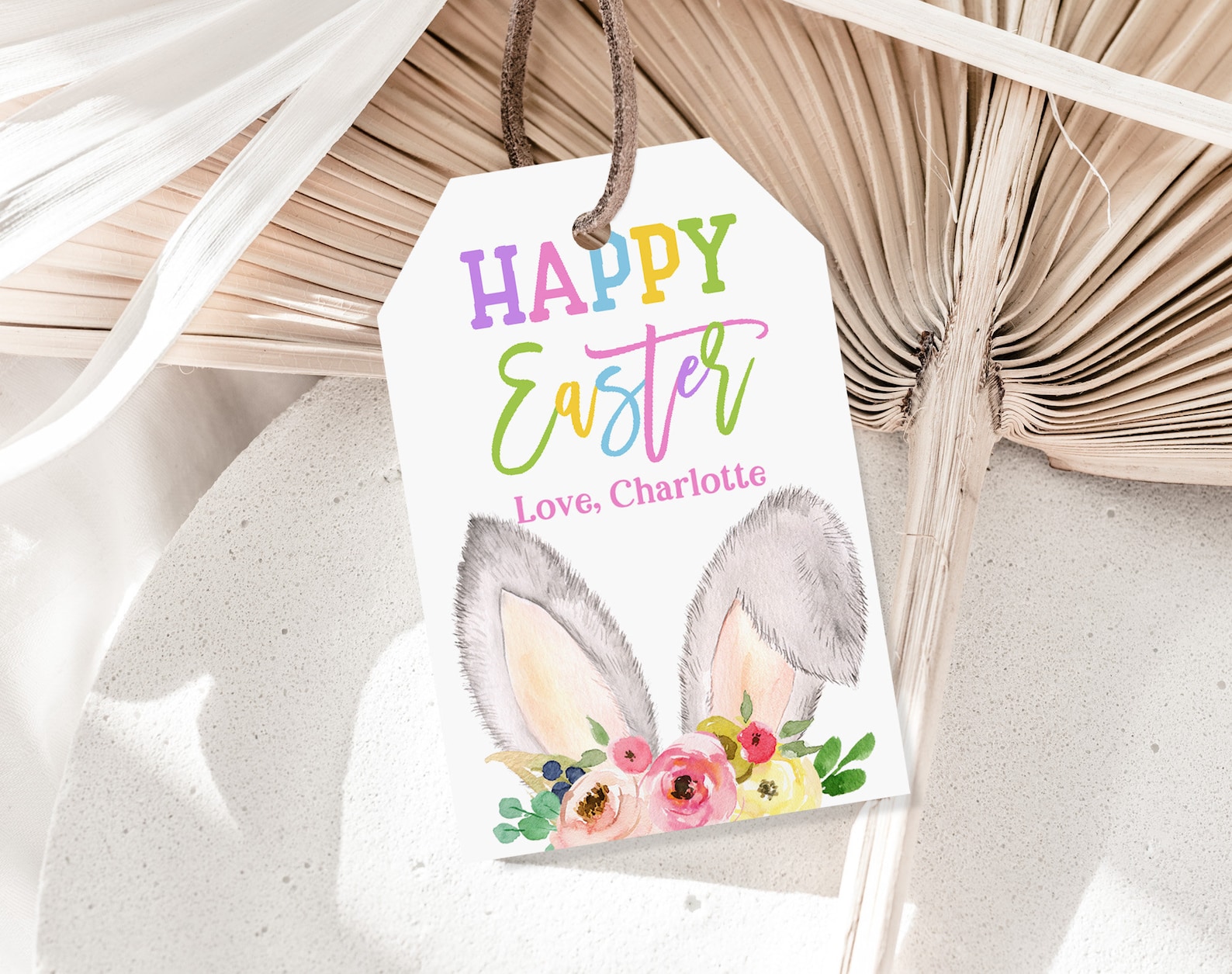 Easter Bunny Gift Tags - Printable Editable Labels for Classroom ...