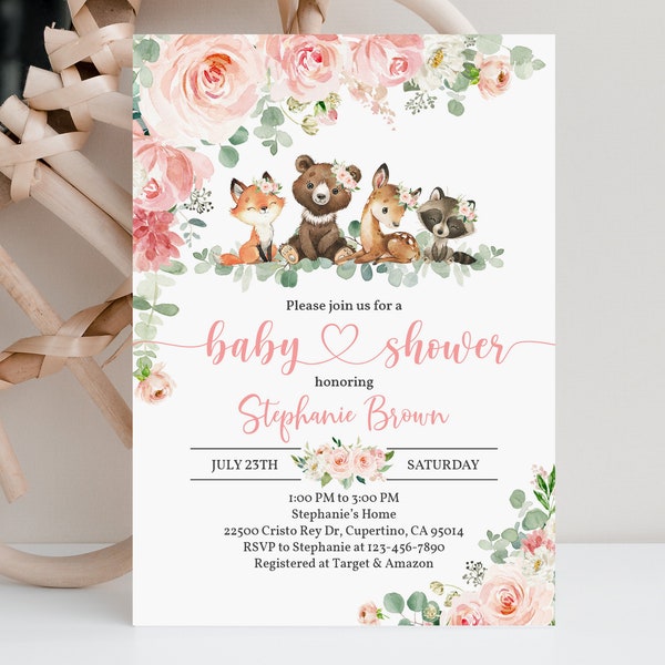 Woodland Baby Shower - Etsy