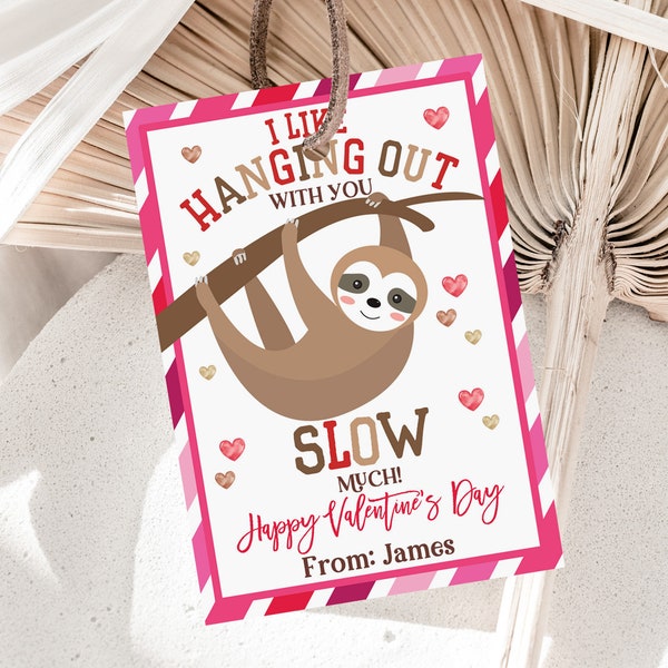 Sloth Valentine Favors - Etsy