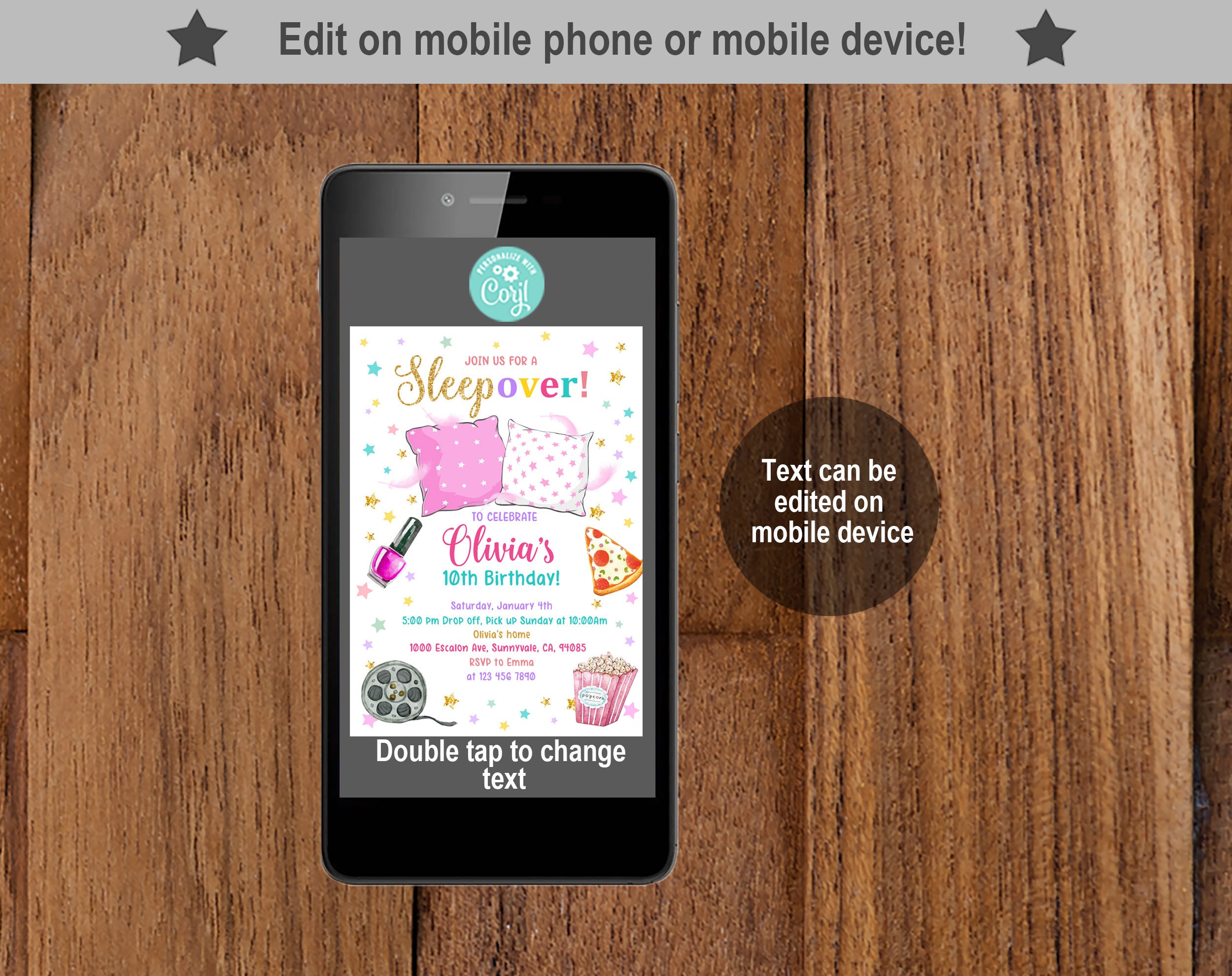 Invitations Invitations & Announcements Printable Sleepover Party ...