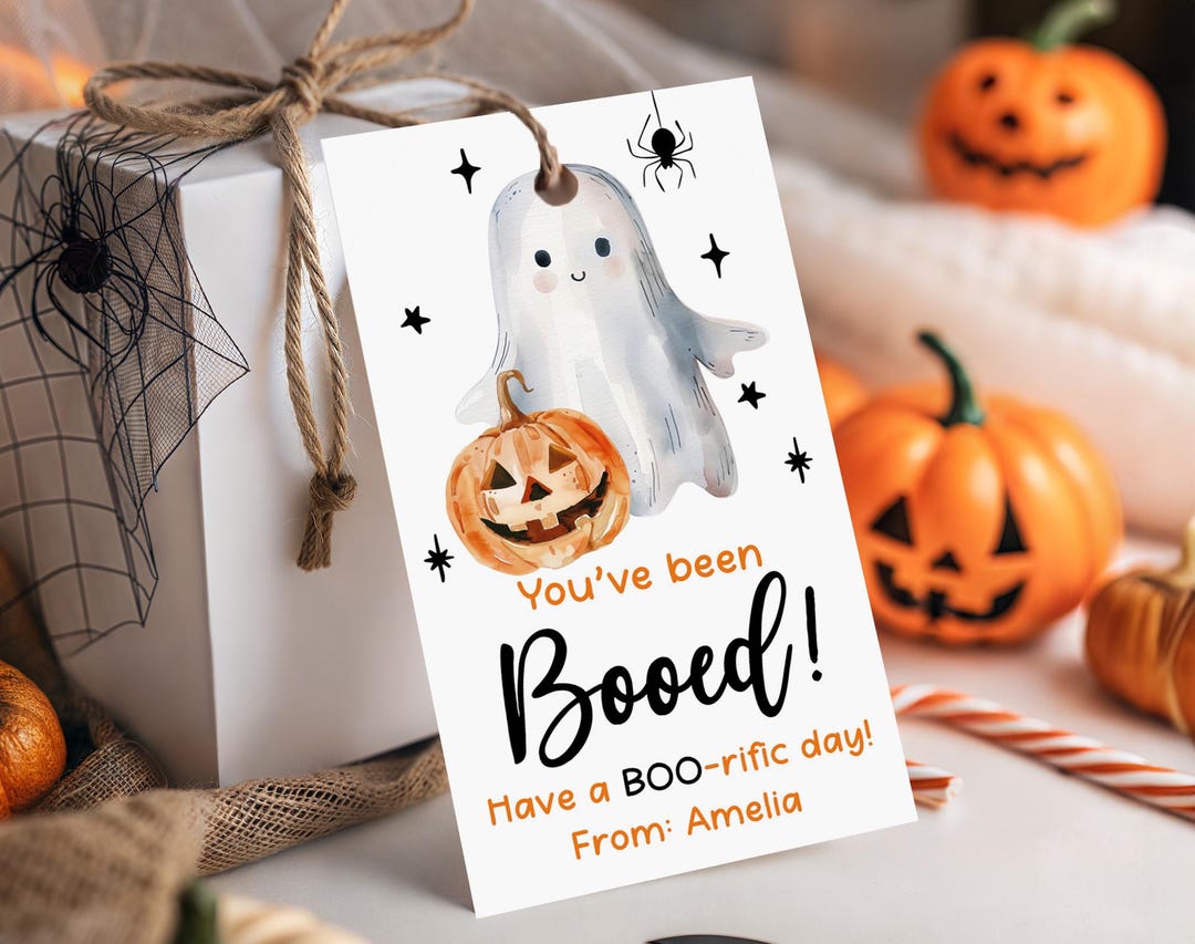 You've Been Booed Halloween Tag, Halloween Gift Tags, Boo Favor Tags ...