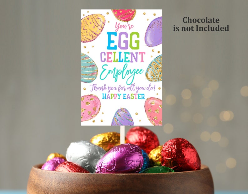You Are Eggcellent Employee Appreciation Tag Thank You Tag - Etsy