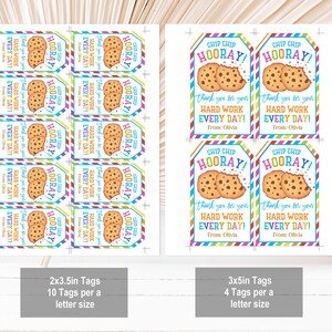 Chip Chip Hooray Tag Teacher Appreciation Tag Cookie Gift Tag Staff ...