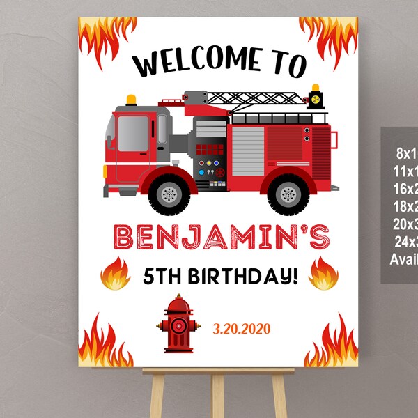 Fire Truck Decor - Etsy