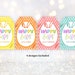 Easter Tags Gift Favor Tags Bunny Card Pastel Basket Label Kids ...
