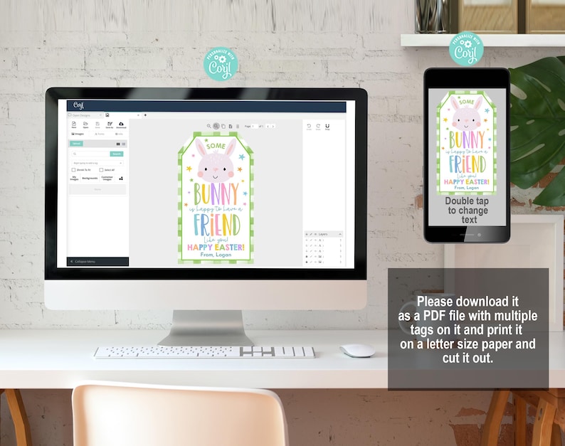 Some Bunny Happy Easter Gift Tags - Printable Digital Download - Etsy