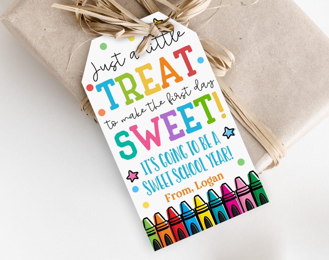 Back to School Gift Tags: Editable Teacher Appreciation, Printable PDF ...