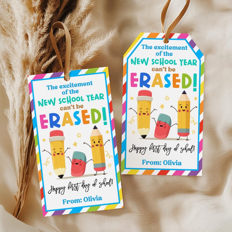 Back to School Erasers - Etsy