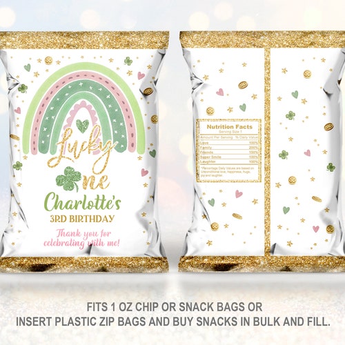 Editable Lucky Charm Birthday Invitation St. Patrick's 1st - Etsy