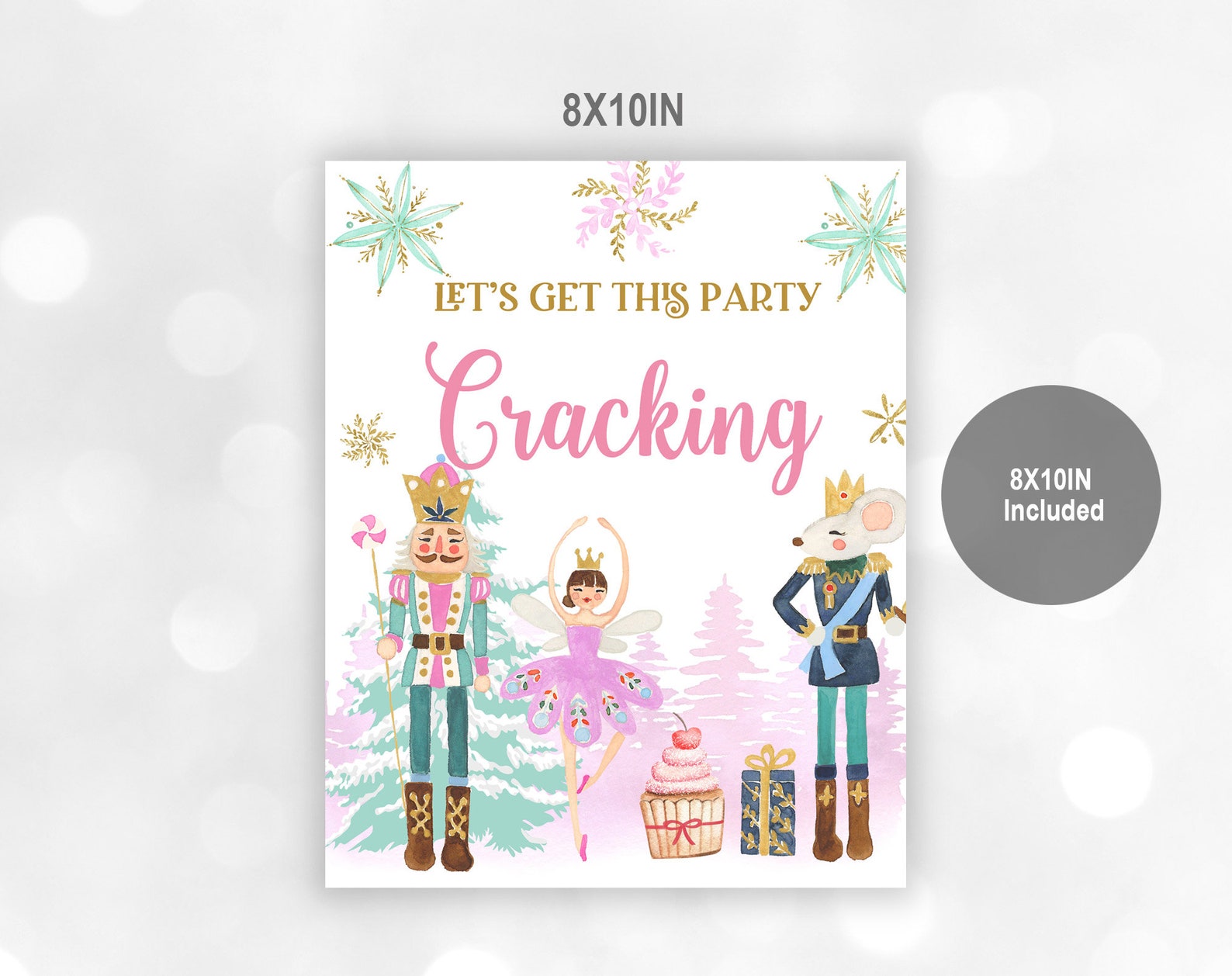 Nutcracker Let's Get This Party Cracking Sign Christmas - Etsy