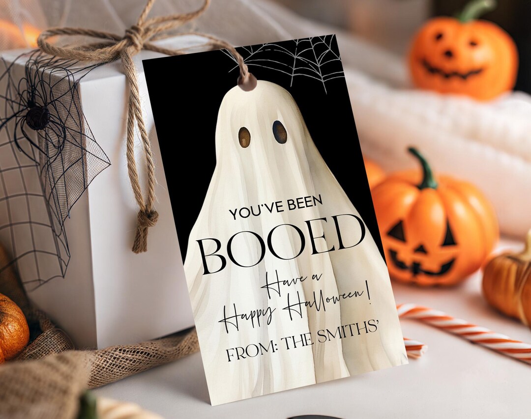 You've Been Booed Halloween Tag, Halloween Gift Tags, Boo Favor Tags ...