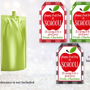 Back to School Teacher Gift Tag Happy First Day of School Tag Kids ...