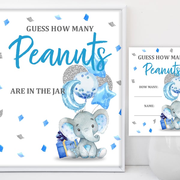 Guess How Many Peanuts - Etsy