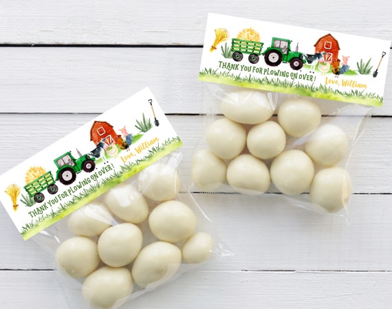 Tractor Treat Bag Toppers/ Farm Birthday Favor/ EDITABLE/ - Etsy