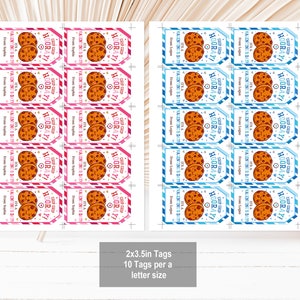 Valentines Kids Tag Chip Chip Hooray Cookie Valentine Tags Gifts for ...