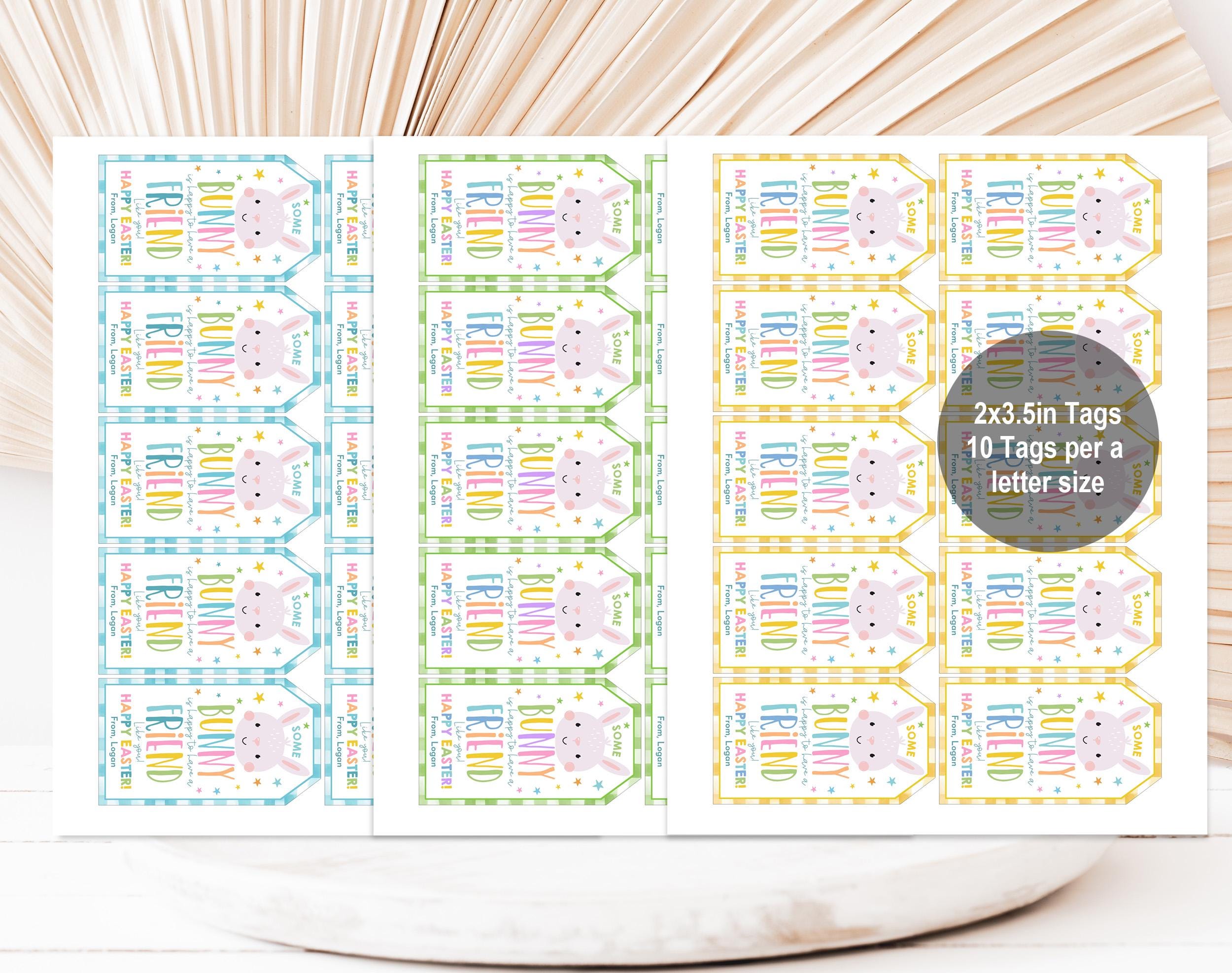 Some Bunny Happy Easter Gift Tags - Printable Digital Download - Etsy