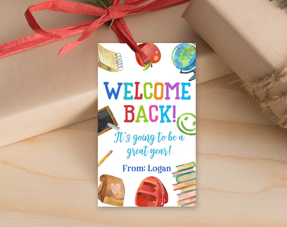 Welcome Back Tags Back to School Label First Day of School - Etsy