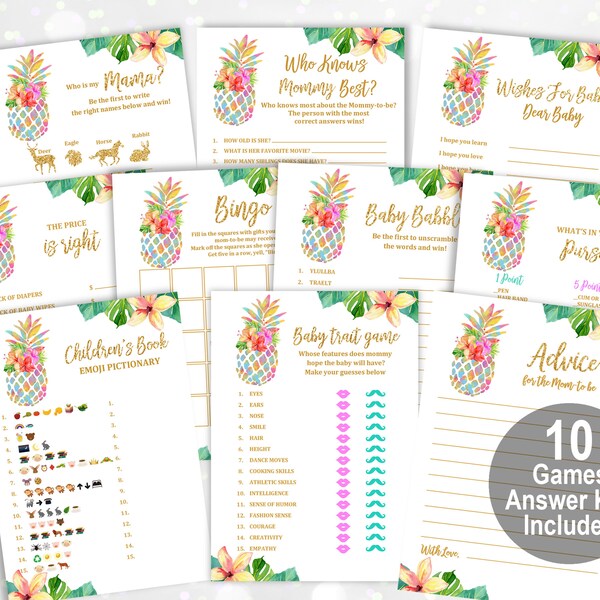 Tropical Baby Shower - Etsy