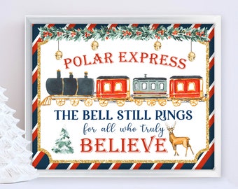 Polar Express Table Sign - Etsy