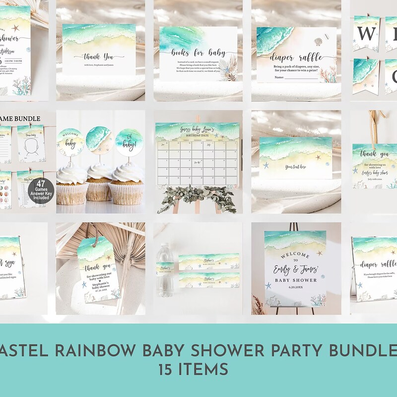 Beach Baby Shower - Etsy
