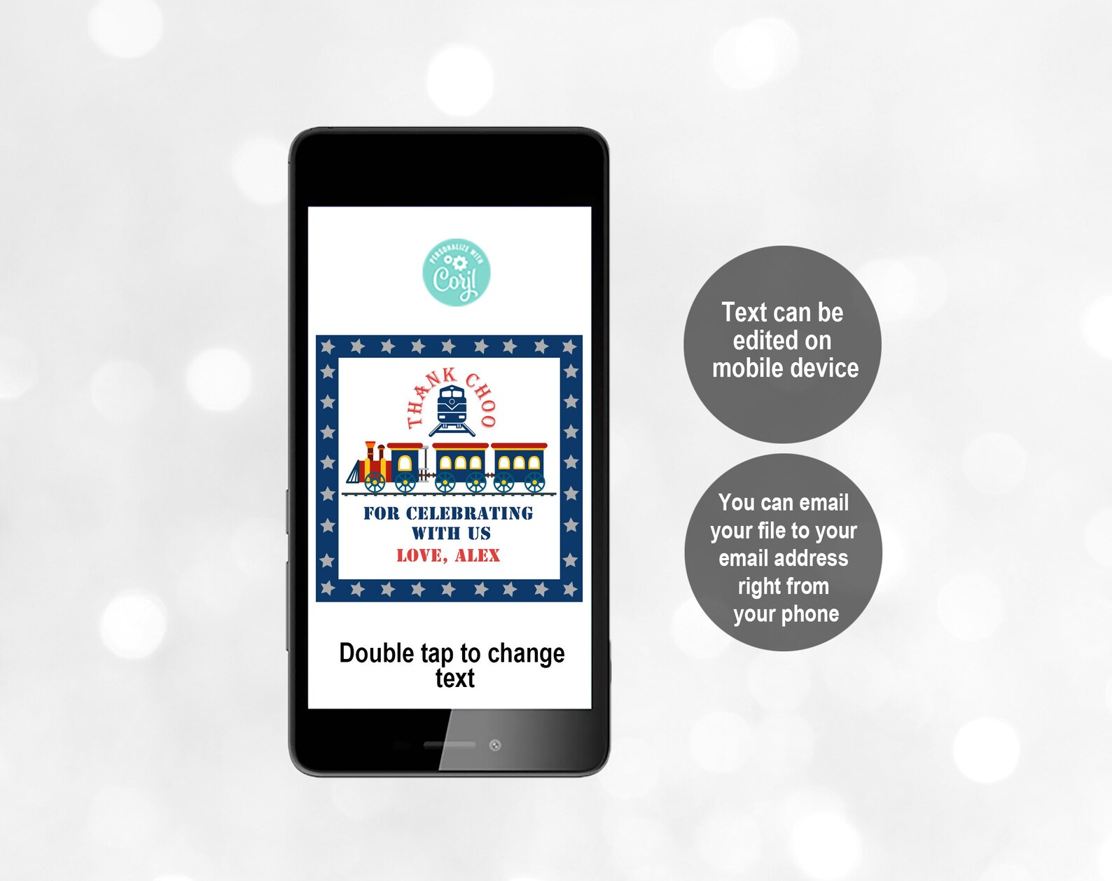 Train Birthday Sticker Train Tag Train Label Circle Square - Etsy