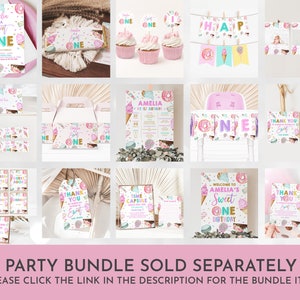 Sweet Party Thank You Card Dessert Thank You Note Ice Cream Donut ...