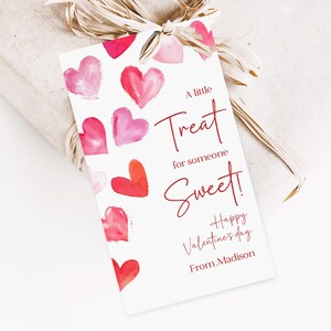 Printable Valentine Gift Tags, Treat Bag Labels (kids School, Editable ...